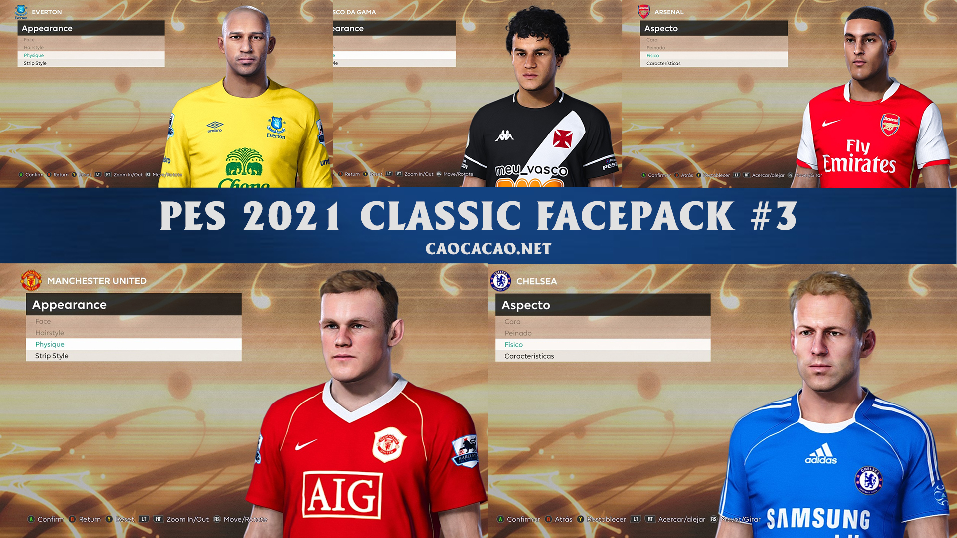 PES 2021 Classic Facepack 3 T ng H p Face C u Th C i n 3 15 06